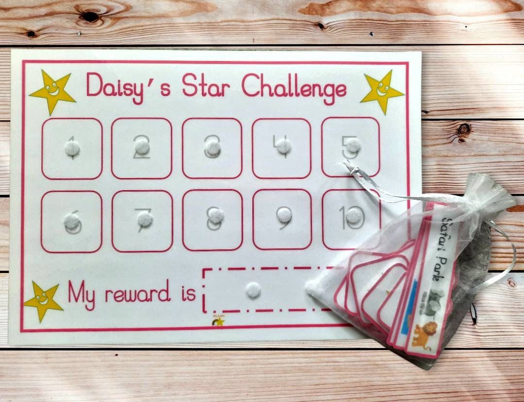 Personalised reward chart - stars – My Little Learning Star