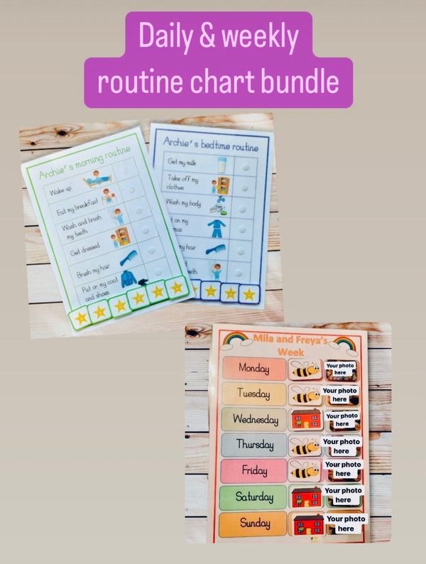 Daily routine and weekly routine bundle – My Little Learning Star