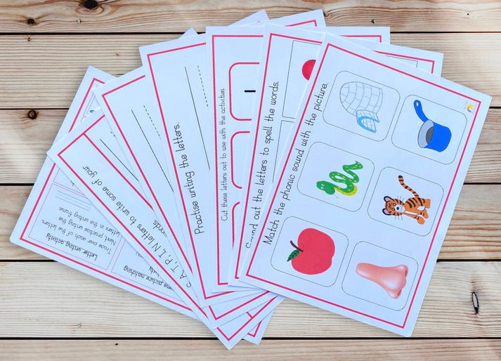 Phase 2 phonics SATPIN activity bundle – My Little Learning Star